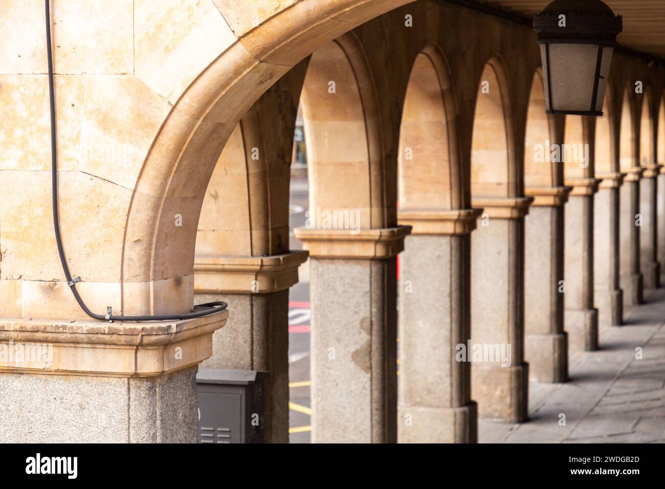 Generic architecture and street view from Salamanca, a historical city ...