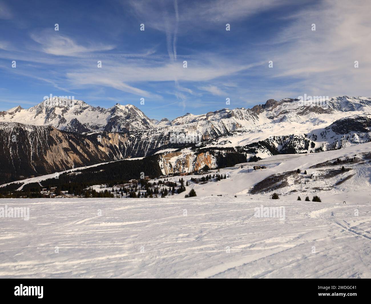 The Three Valleys is a ski region in the Tarentaise Valley in the ...