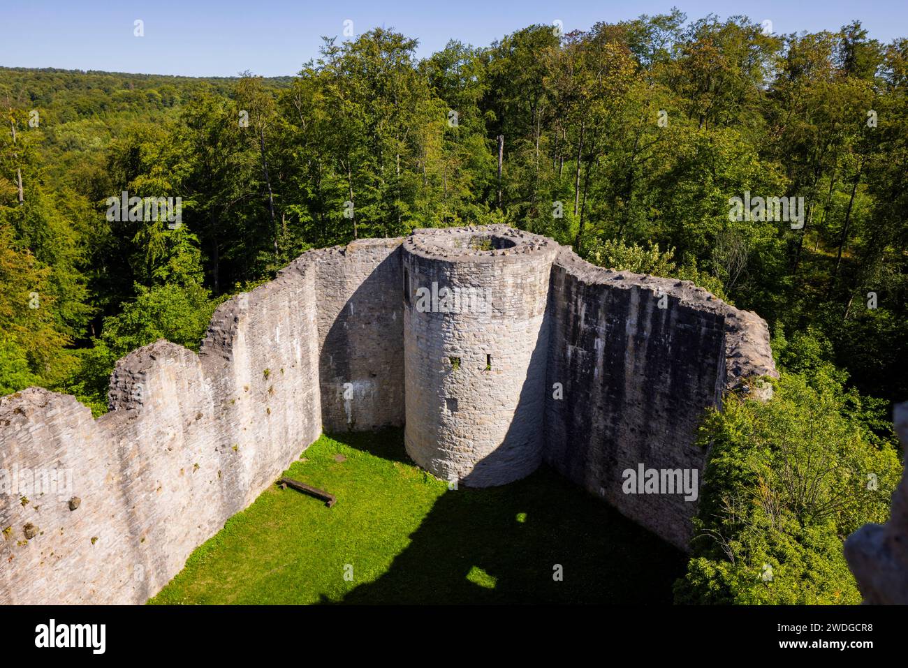 Haineck Castle Ruins, Nazza, Thuringia, Germany Stock Photo - Alamy