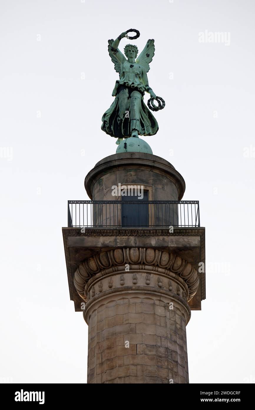 Waterloo Column with Victoria, Victory Column commemorating the Battle ...