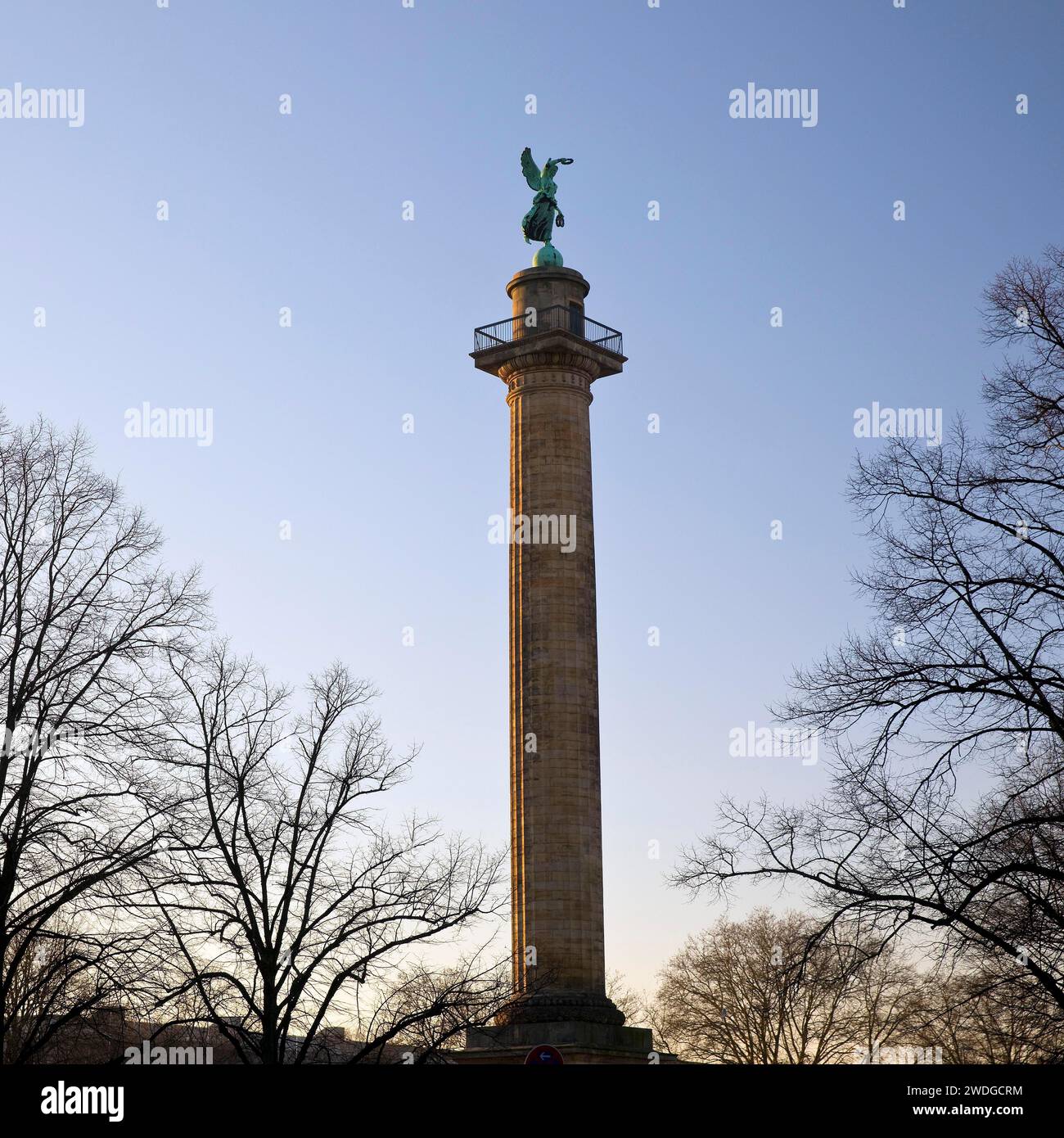 Waterloo Column with Victoria, Victory Column commemorating the Battle ...