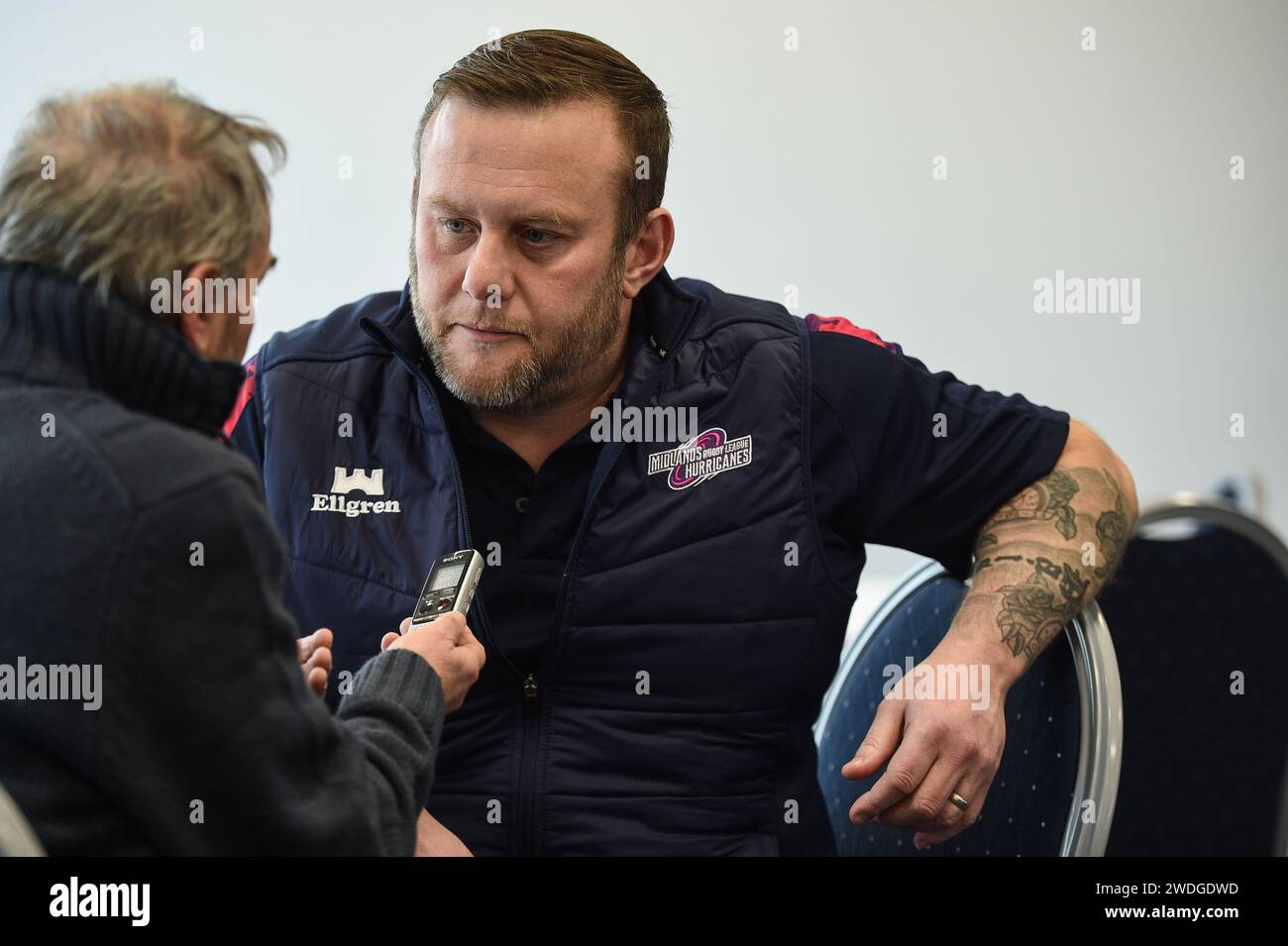 Wakefield, England - 19 January 2024 - Midland Hurricanes Head Coach ...