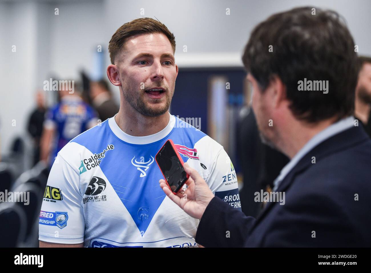 Wakefield, England - 19 January 2024 - Greg Eden of Halifax Panthers ...