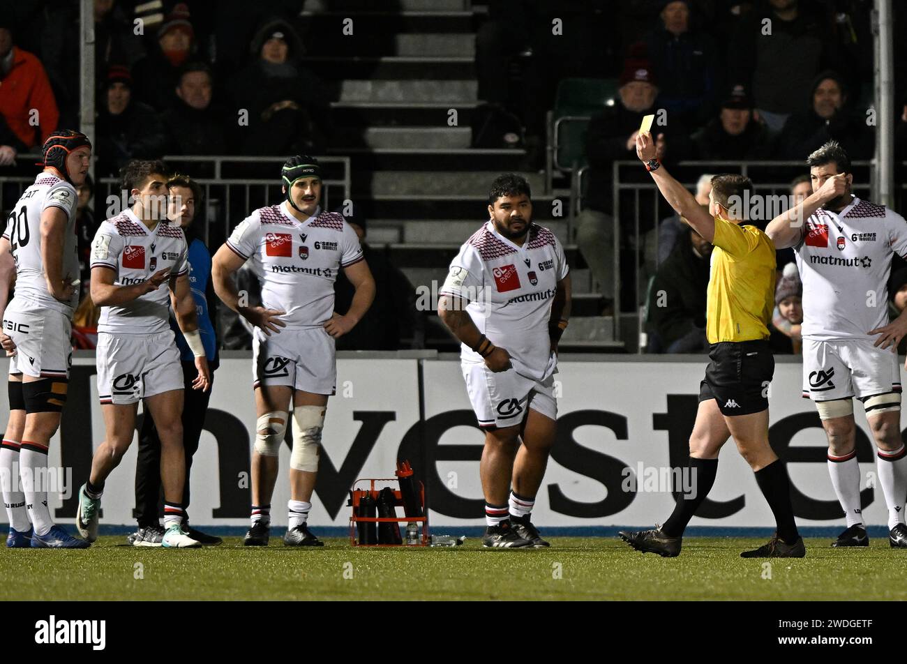 Barnet, United Kingdom. 20th Jan, 2024. EPCR Challenge Cup. Saracens V ...