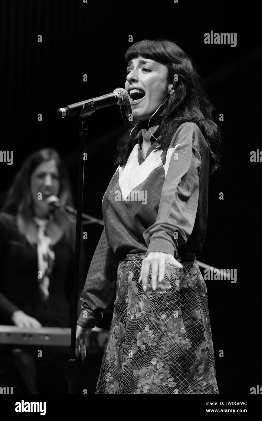 the singer Maria de Juan during a performance at Inverfest 2024, at the ...