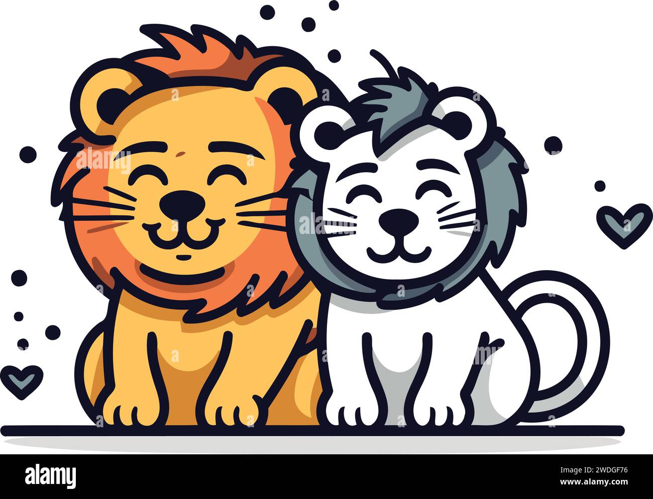 Funny lioness Stock Vector Images - Alamy