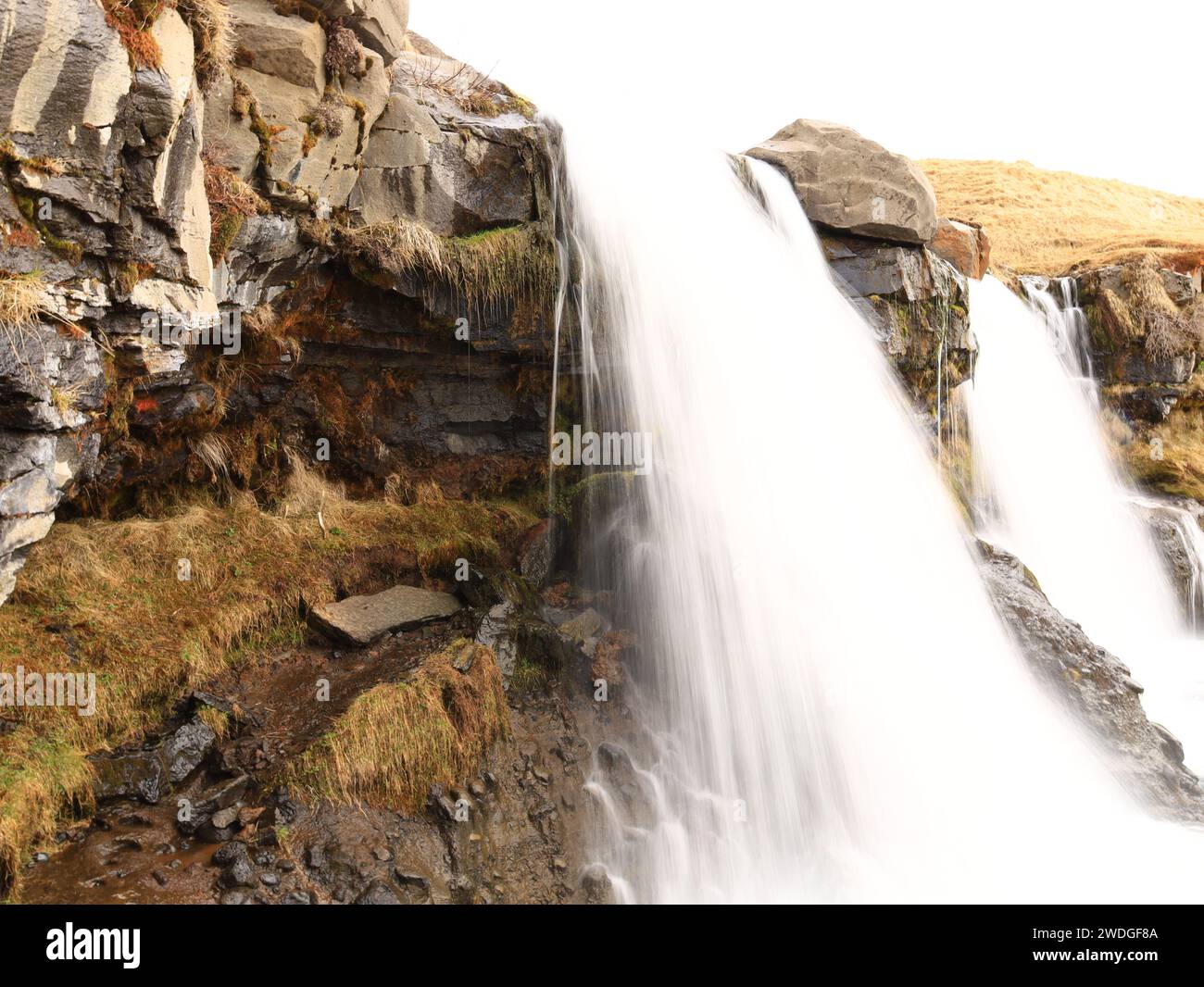 Gluggafoss is a waterfall in southern Iceland, specifically in the ...