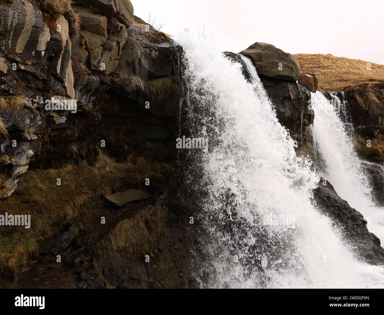 Gluggafoss is a waterfall in southern Iceland, specifically in the ...
