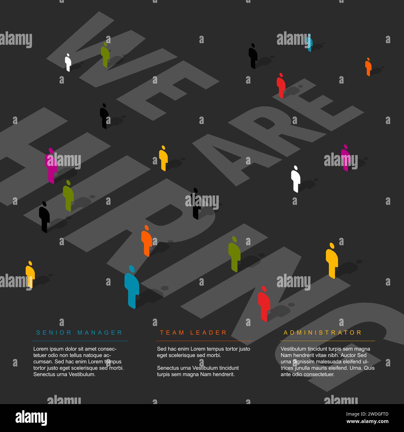 We are hiring minimalistic dark flyer banner header social media post ...