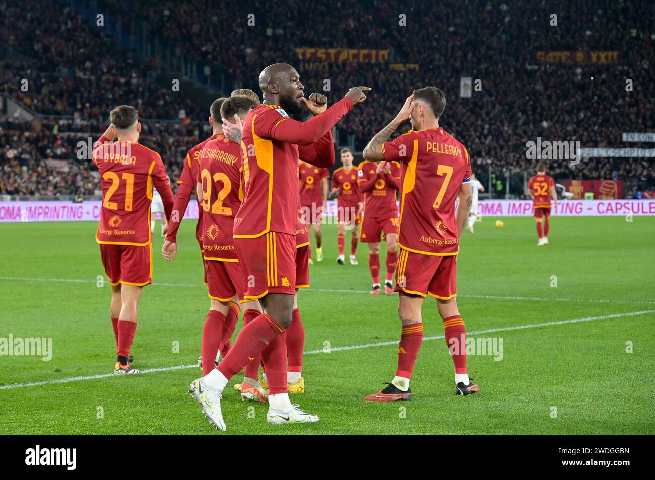20th January 2024, Stadio Olimpico, Roma, Italy; Serie A Football; Roma ...