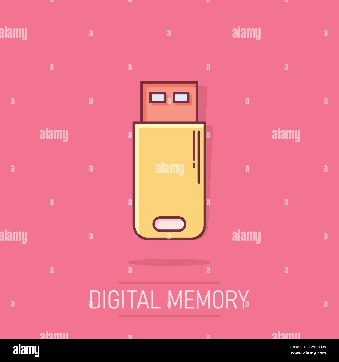 Cartoon flash drive hi-res stock photography and images - Alamy