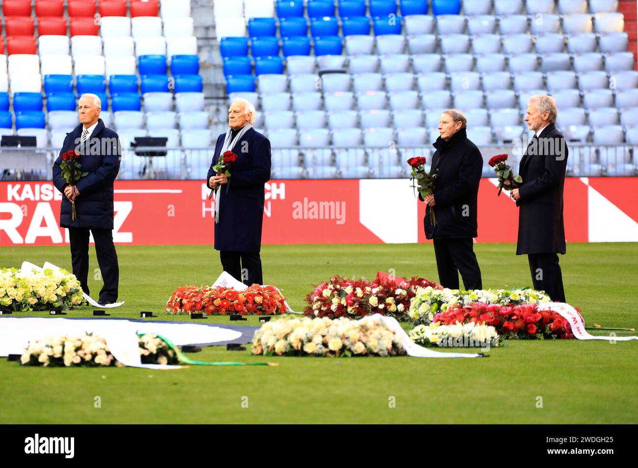 Rainer Bonhof, Franz Roth, Berti Vogts und Paul Breitner bei der ...