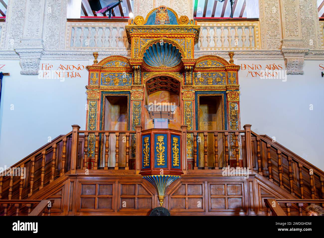 ALCALA DE HENARES, SPAIN-December,19, 2021: The auditorium of the ...