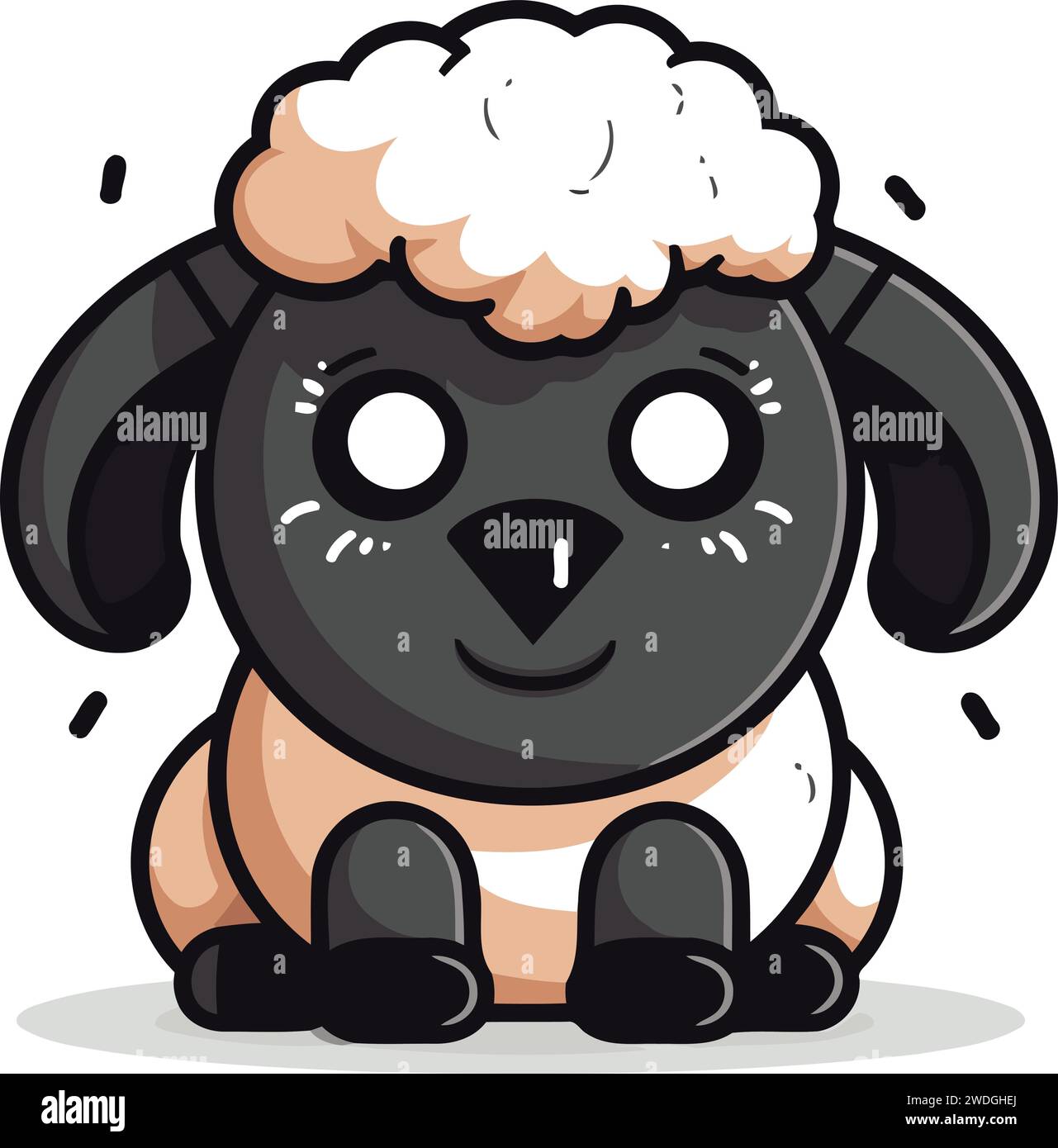 Sheep dog vector vectors hi-res stock photography and images - Alamy