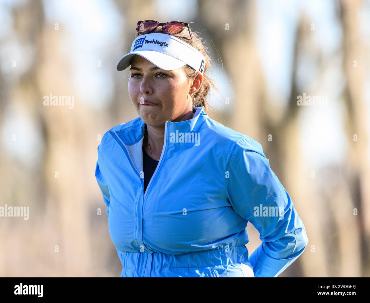 Orlando, FL, USA. 20th Jan, 2024. Alexa Pano finishes her round on the ...