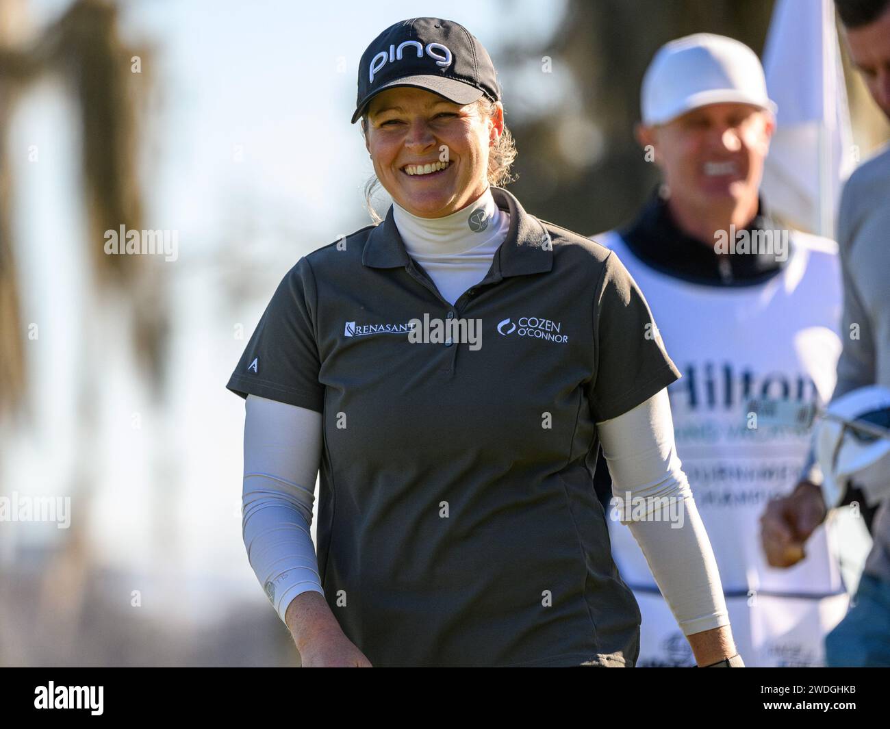 Orlando, FL, USA. 20th Jan, 2024. Ally Ewing finishes her round on the ...