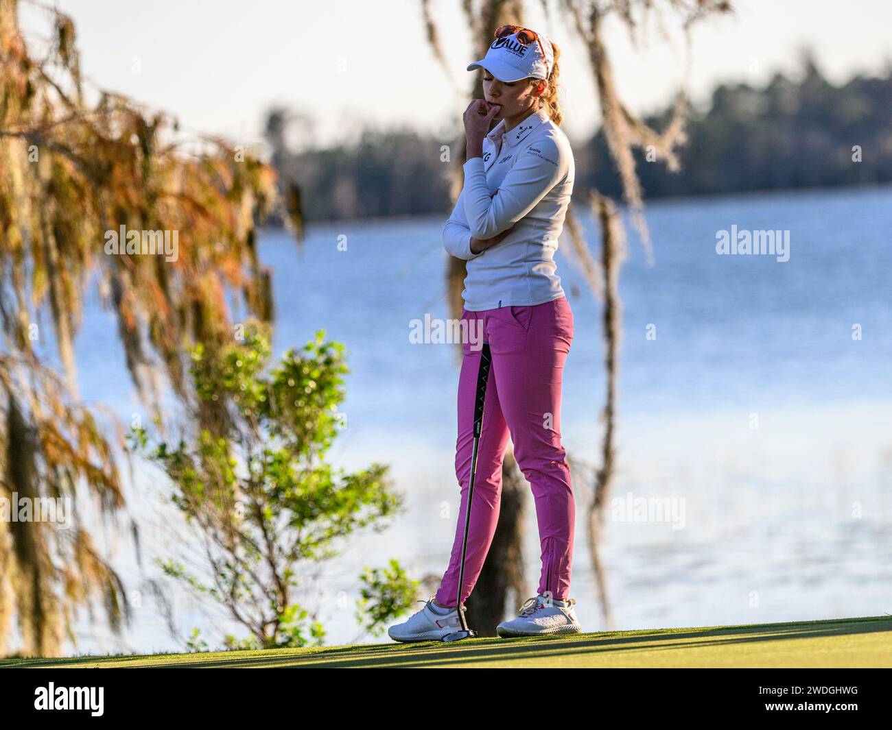 Orlando, FL, USA. 20th Jan, 2024. Gaby Lopez of Mexico reacts to ...
