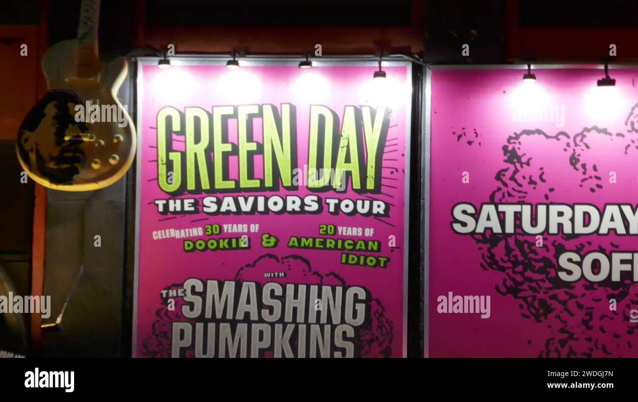 Los Angeles, California, USA 19t January 2024 Green Day New Saviors ...