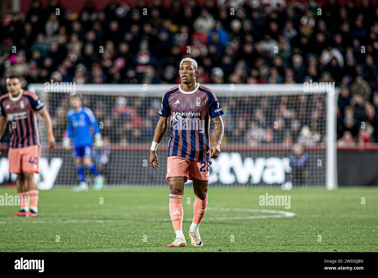Brentford, UK. 20th Jan, 2024. Danilo of Nottingham Forest during the ...