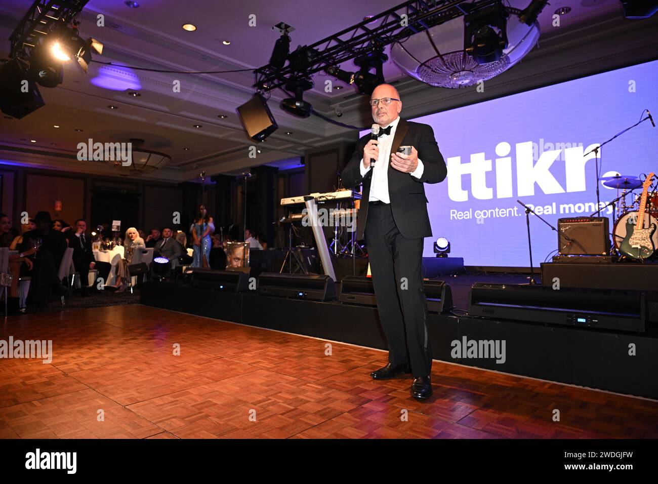EDITORIAL USE ONLY Stephen Hughes attends the TTIKR Global App Launch ...