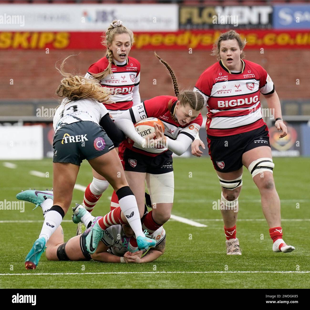 Gloucester,UK, 20 Jan 2024 Emma Sing (Gloucester) (C) in action during ...