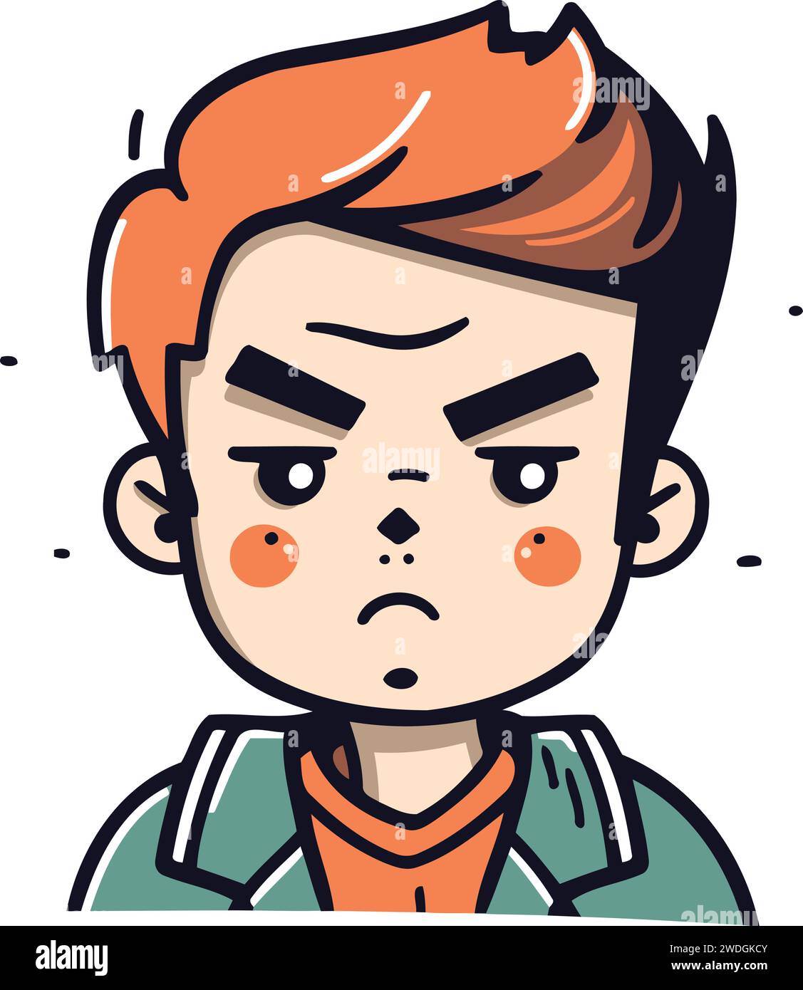 Angry man cartoon Cut Out Stock Images & Pictures - Alamy