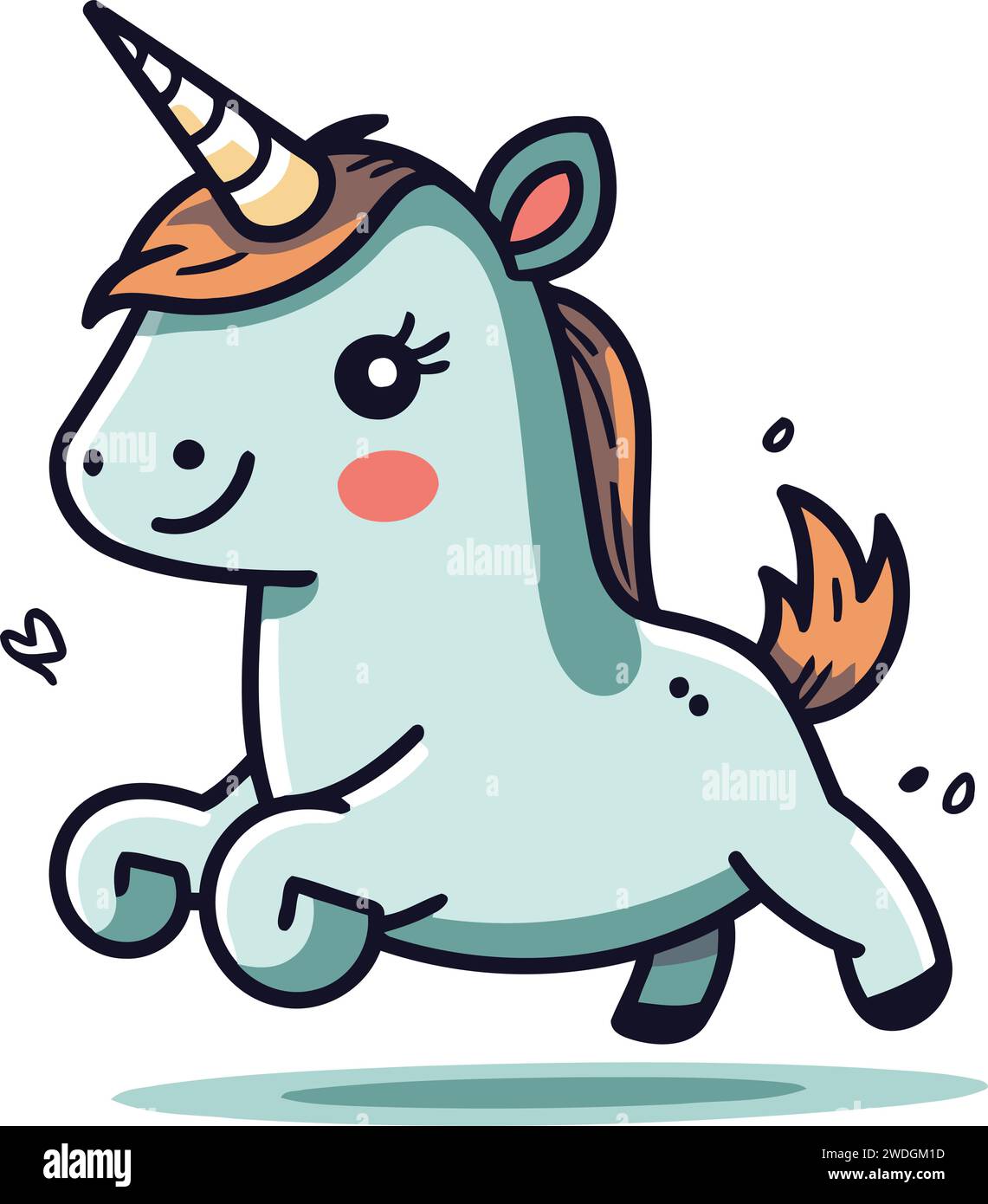 Running unicorn hi-res stock photography and images - Alamy