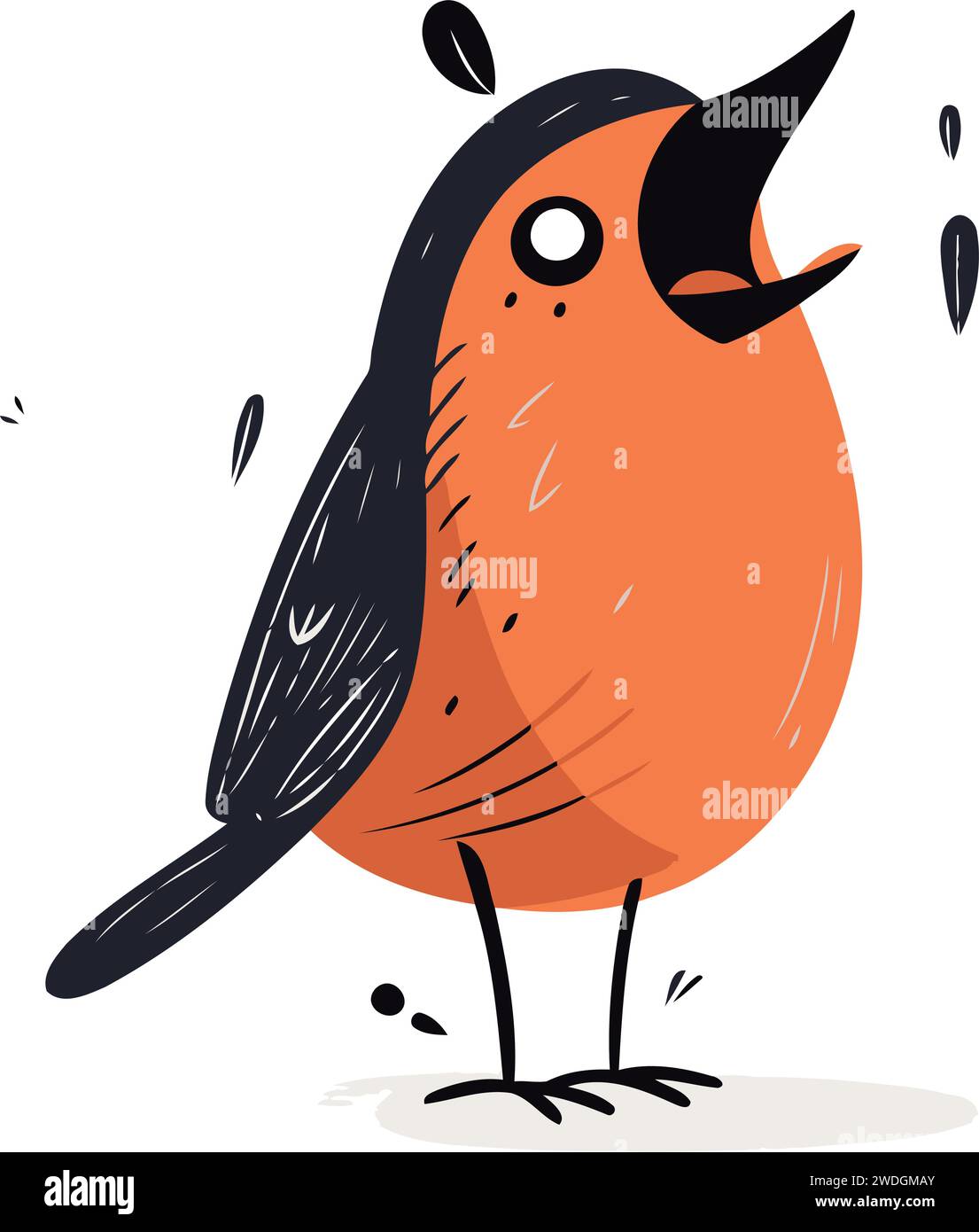 Cartoon funny robin bird on hi-res stock photography and images - Alamy