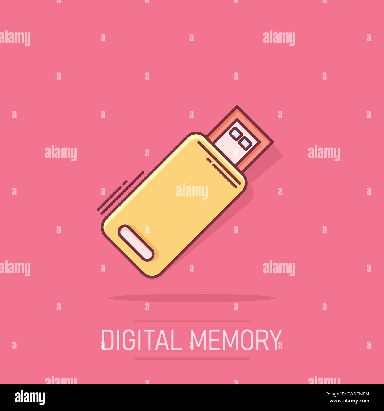 Cartoon flash drive hi-res stock photography and images - Alamy