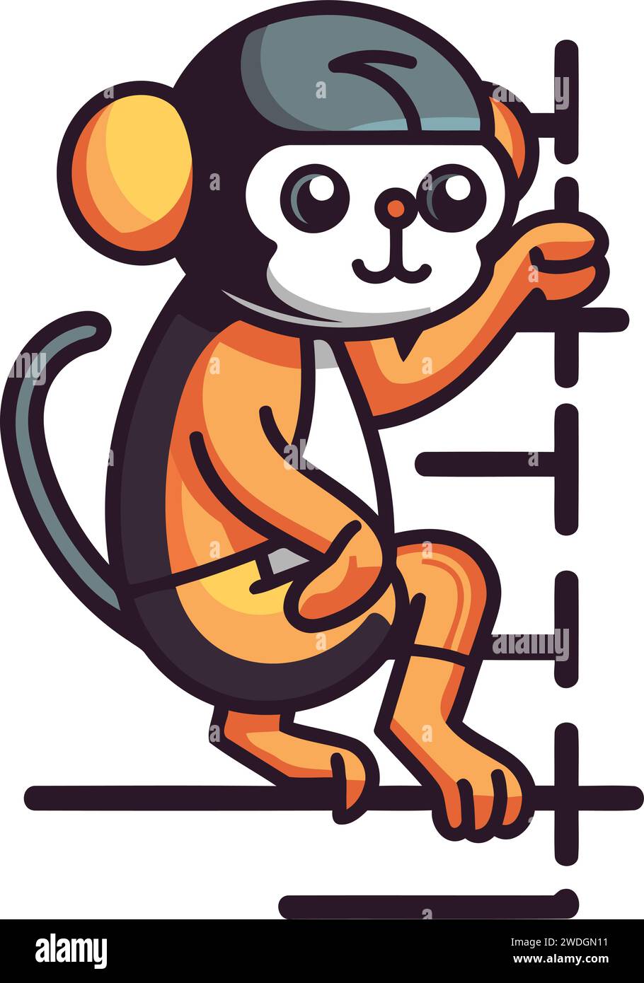 Ladder cartoon hi-res stock photography and images - Alamy