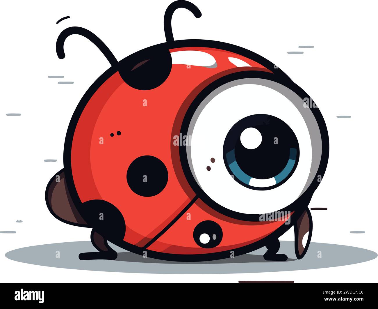 Cute ladybug cartoon Cut Out Stock Images & Pictures - Alamy