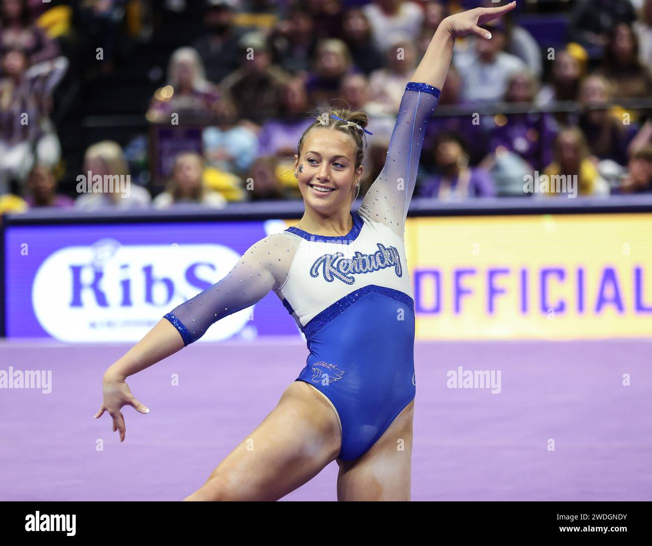 Baton Rouge, LA, USA. 19th Jan, 2024. Kentucky's Delaynee Rodriguez ...