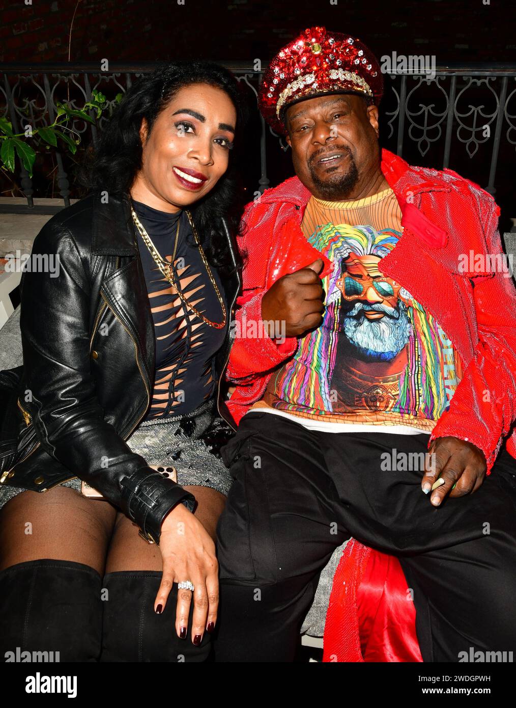 Hollywood, Ca. 19th Jan, 2024. George Clinton, KD Wilson attend George ...