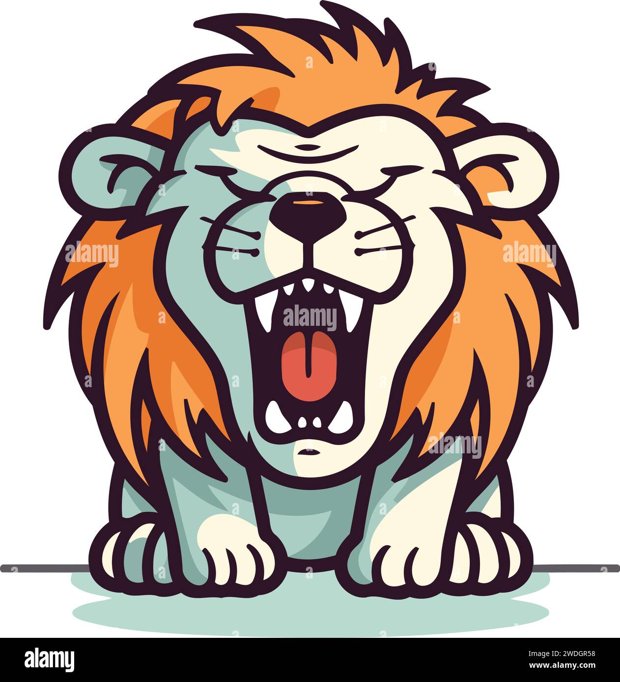Lion mascot vector Stock Vector Images - Alamy