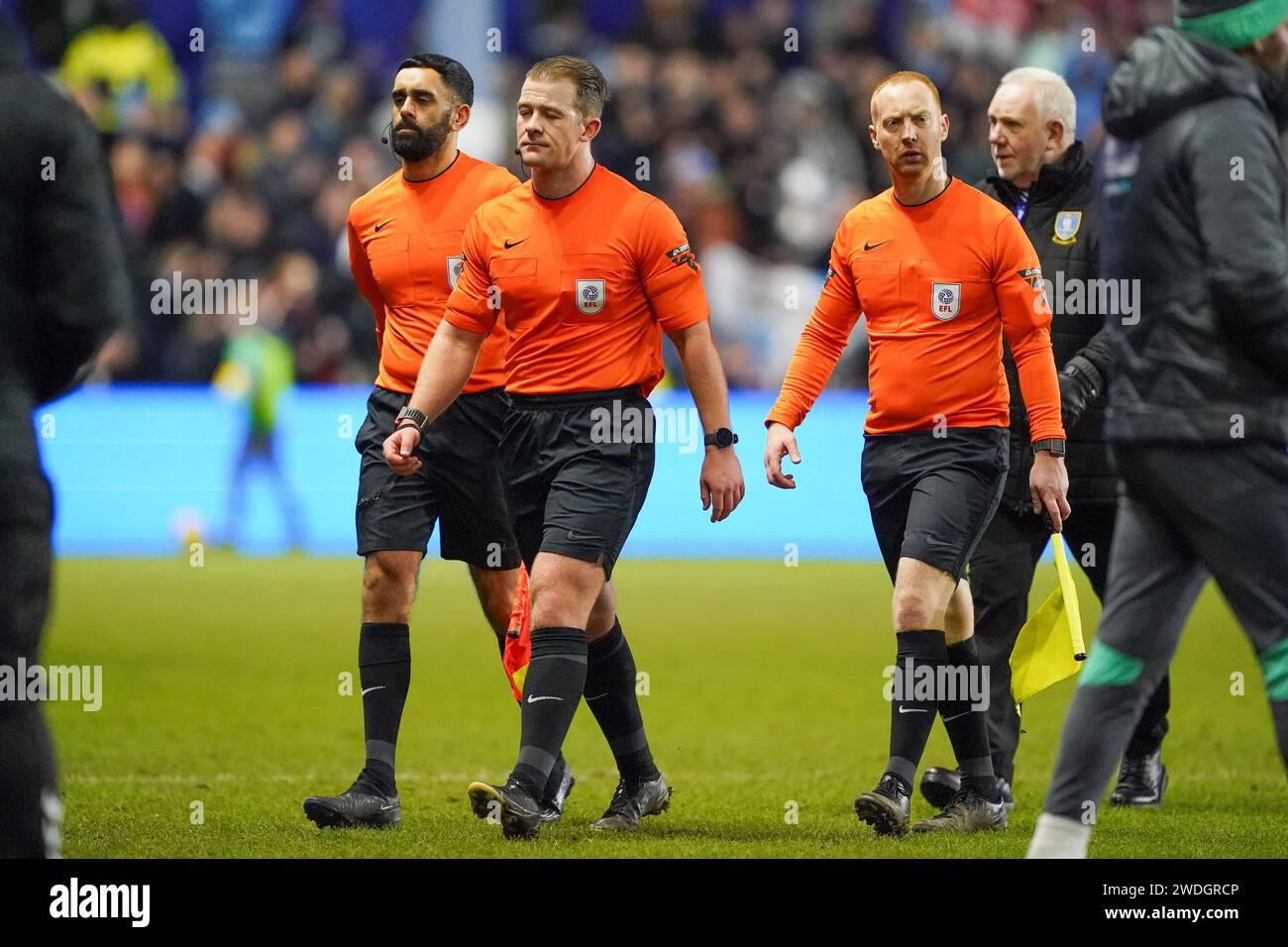 Sheffield, UK. 20th Jan, 2024. Referee Anthony Backhouse and assistant ...