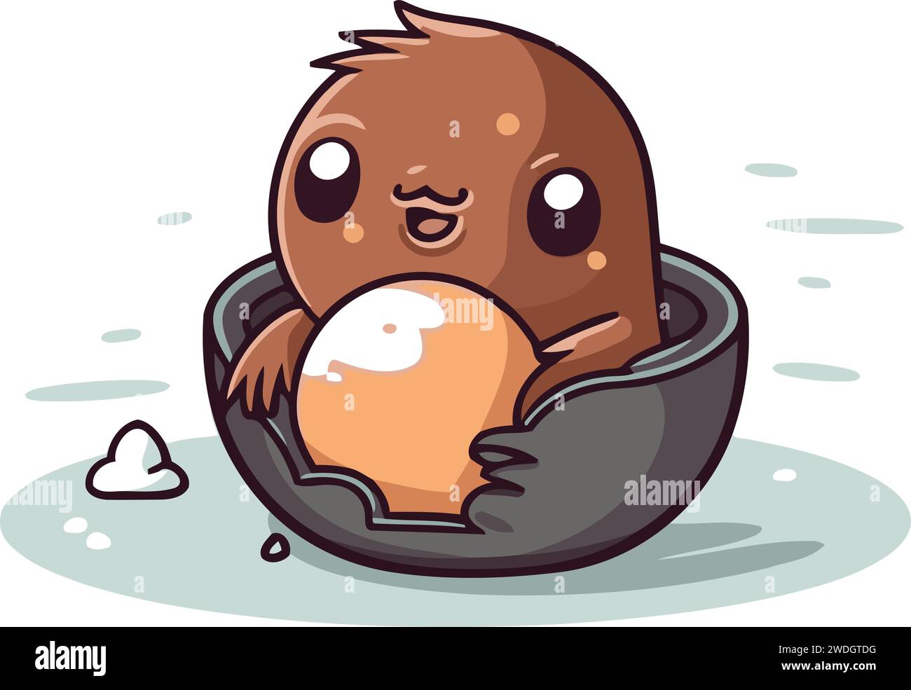 Cream egg brownie Stock Vector Images - Alamy