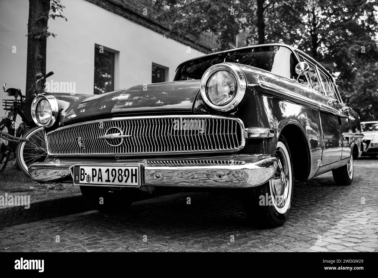 WERDER (HAVEL), GERMANY - MAY 20, 2023: Luxury car Opel Kapitan. Black ...