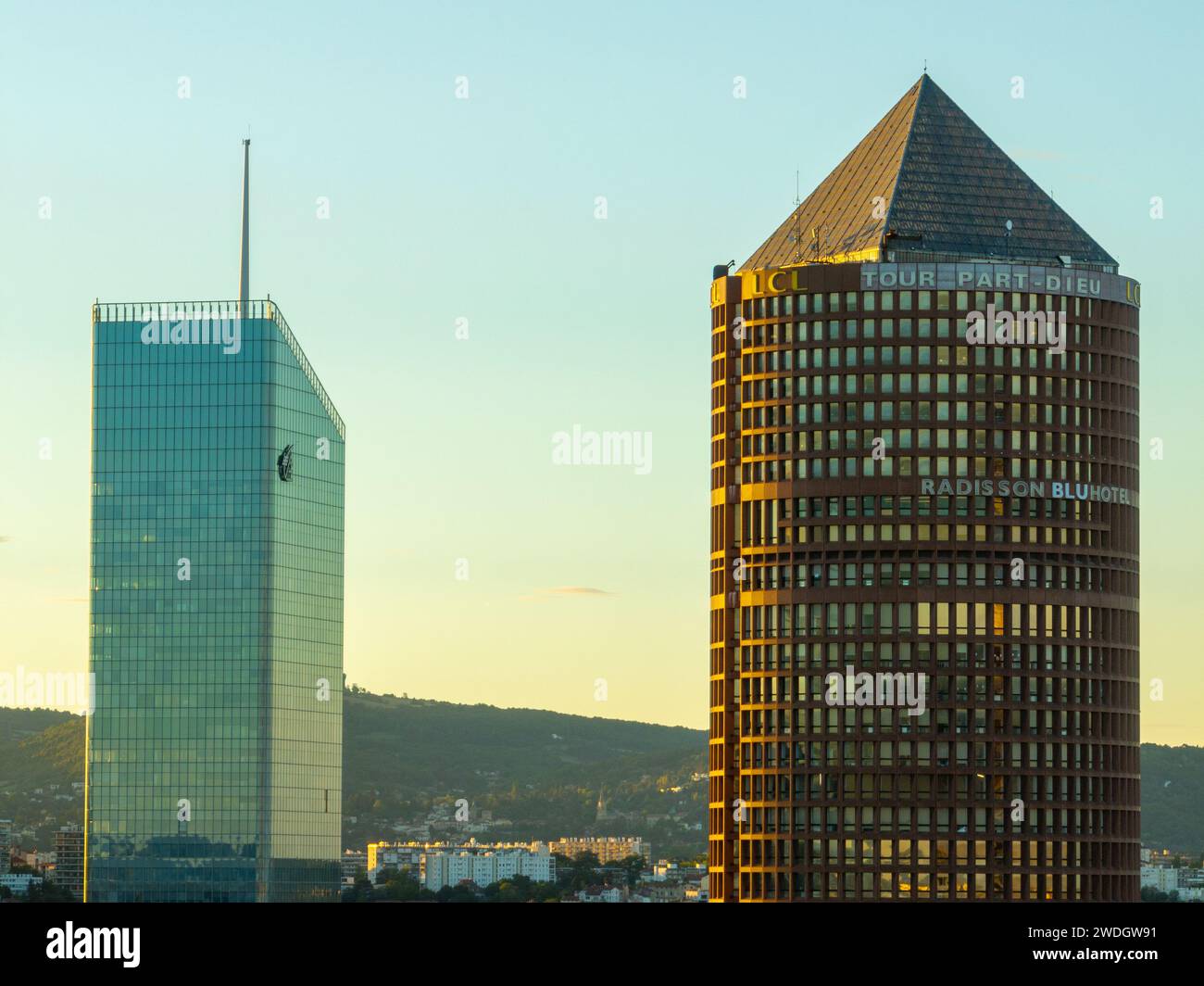 Lyon, France - Aug 22, 2022: Business district of La Part-Dieu, and its ...