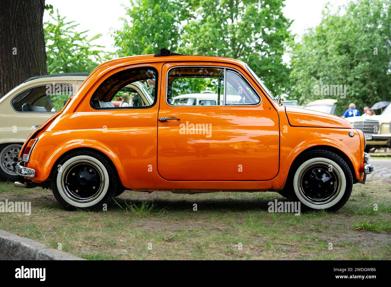 WERDER (HAVEL), GERMANY - MAY 20, 2023: The city car Fiat Abarth 695 SS ...