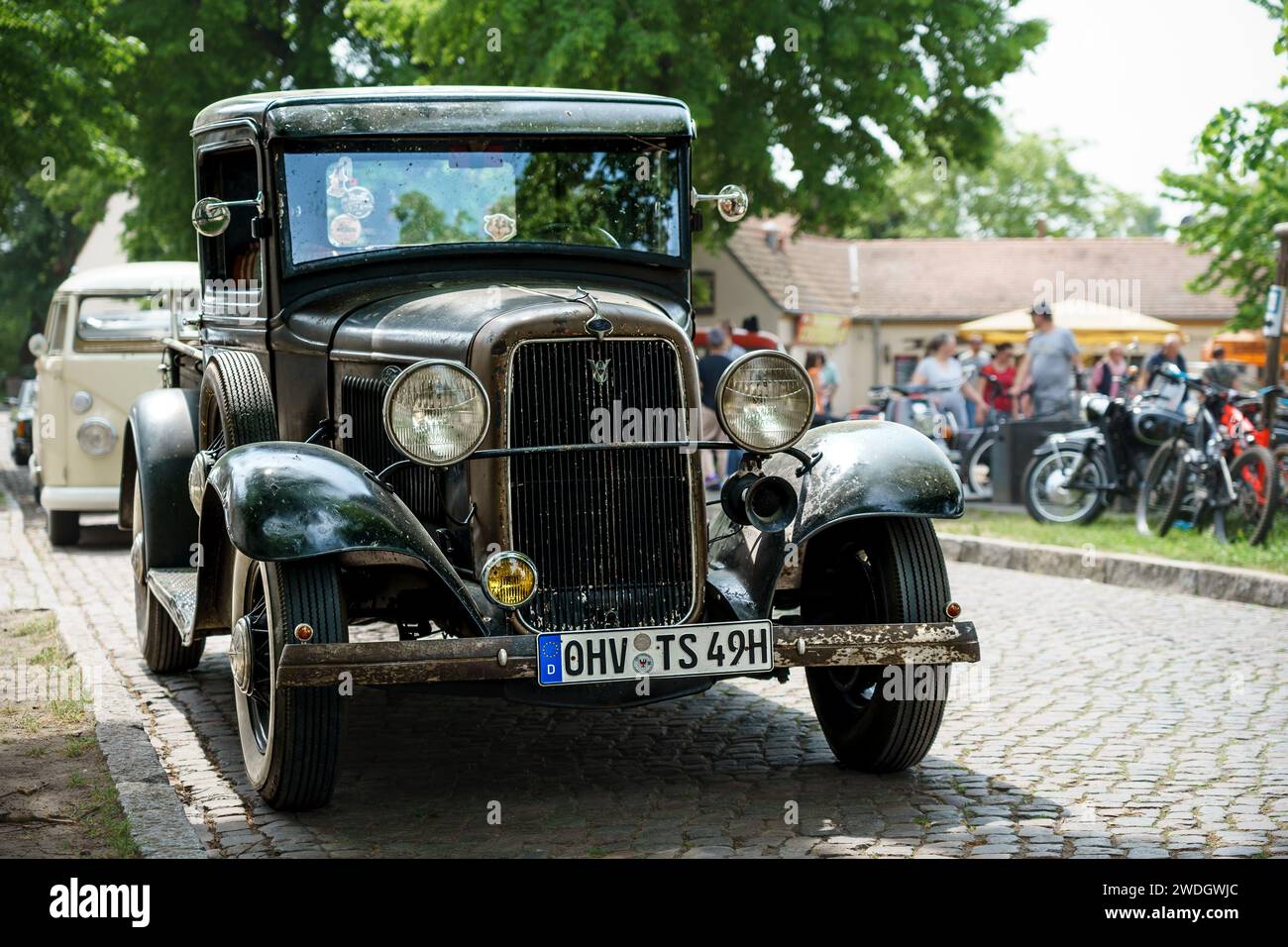 WERDER (HAVEL), GERMANY - MAY 20, 2023: The retro car Ford Model BB ...