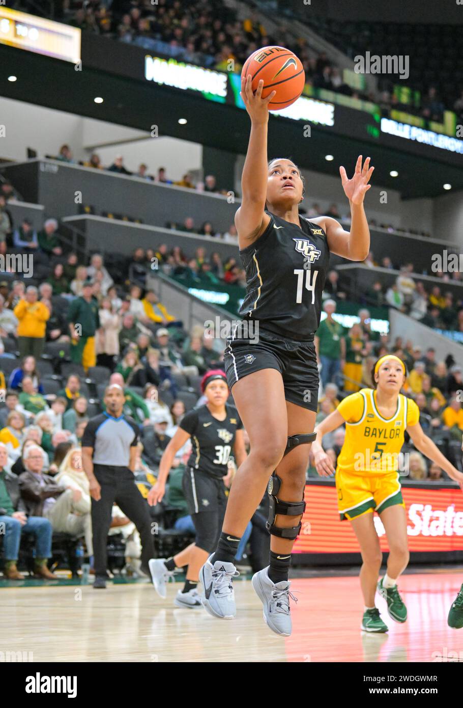 Waco, Texas, USA. 20th Jan, 2024. UCF Knights guard Asia Todd (14 ...