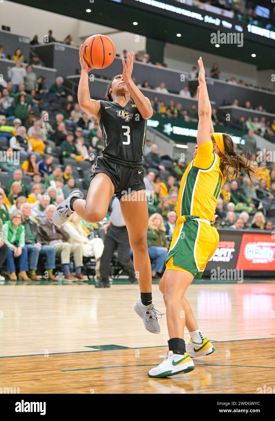 Waco, Texas, USA. 20th Jan, 2024. UCF Knights guard Kaitlin Peterson (3 ...
