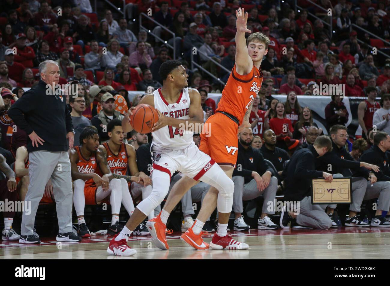 RALEIGH, NC - JANUARY 20: Virginia Tech Hokies guard Tyler Nickel (23 ...