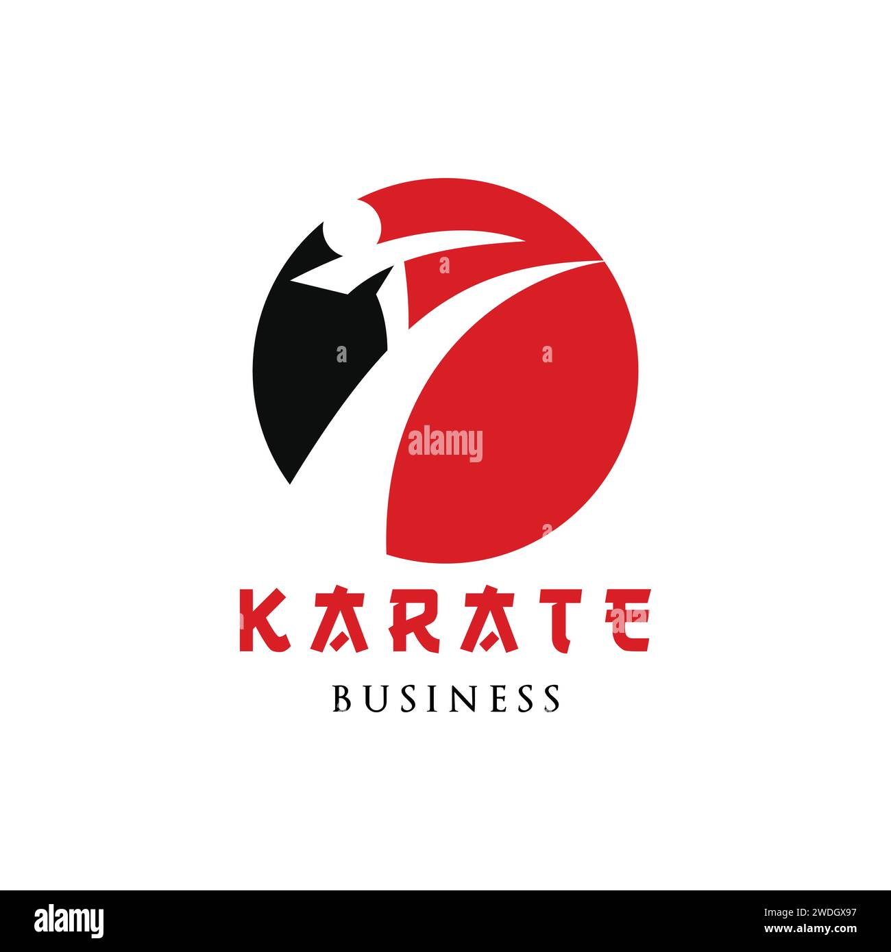 Karate Icon Logo Design Template Stock Vector Image & Art - Alamy