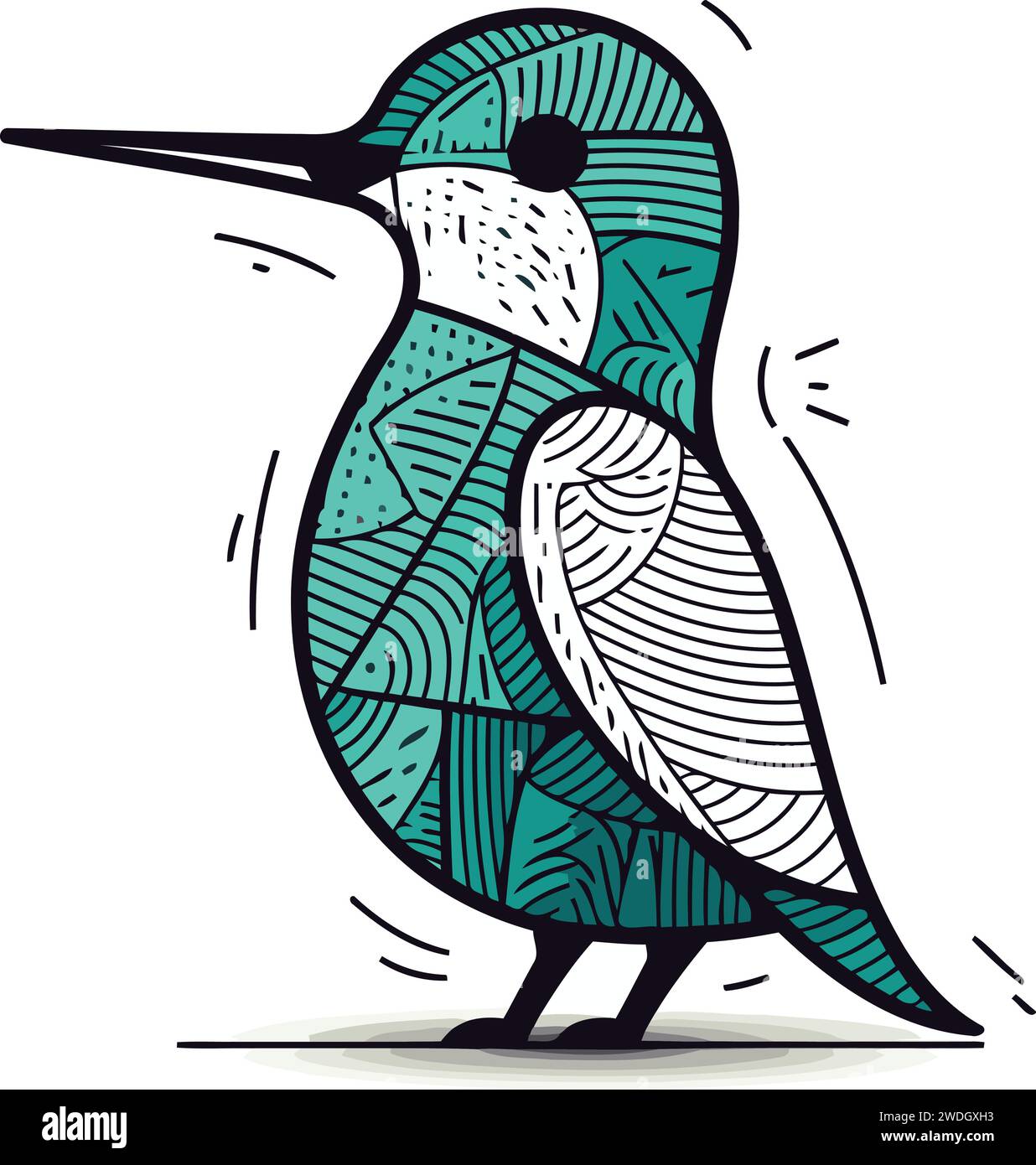 Stylized bird Cut Out Stock Images & Pictures - Alamy