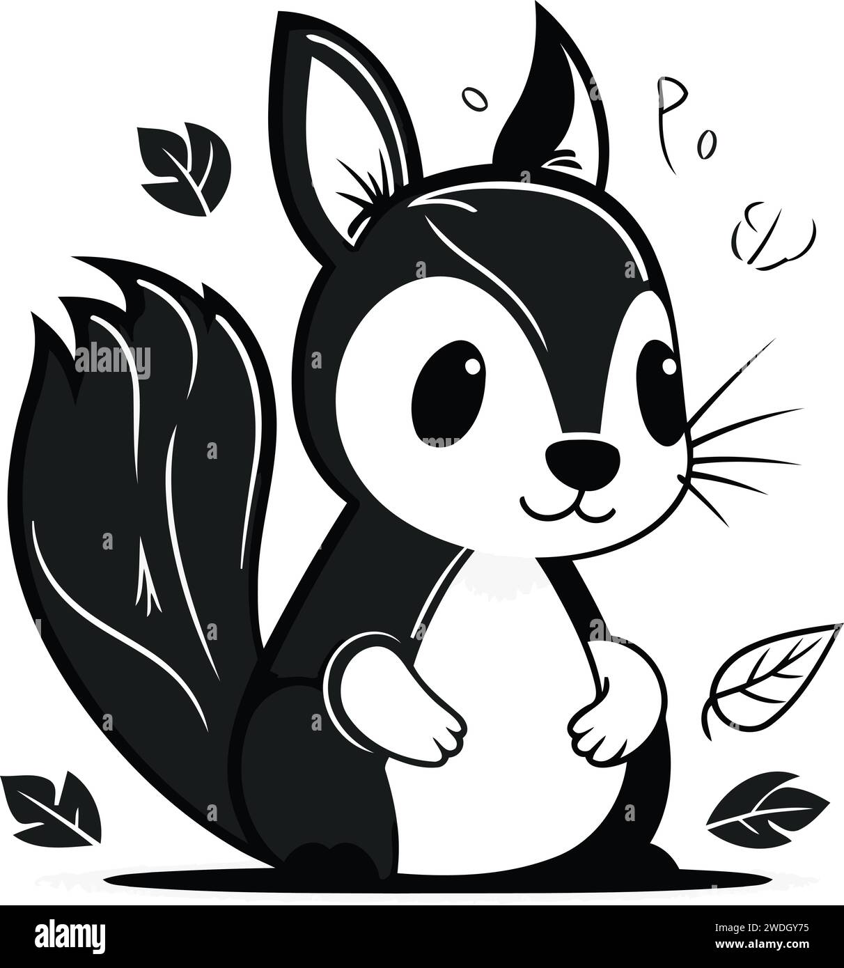 Chipmunk illustration Cut Out Stock Images & Pictures - Alamy