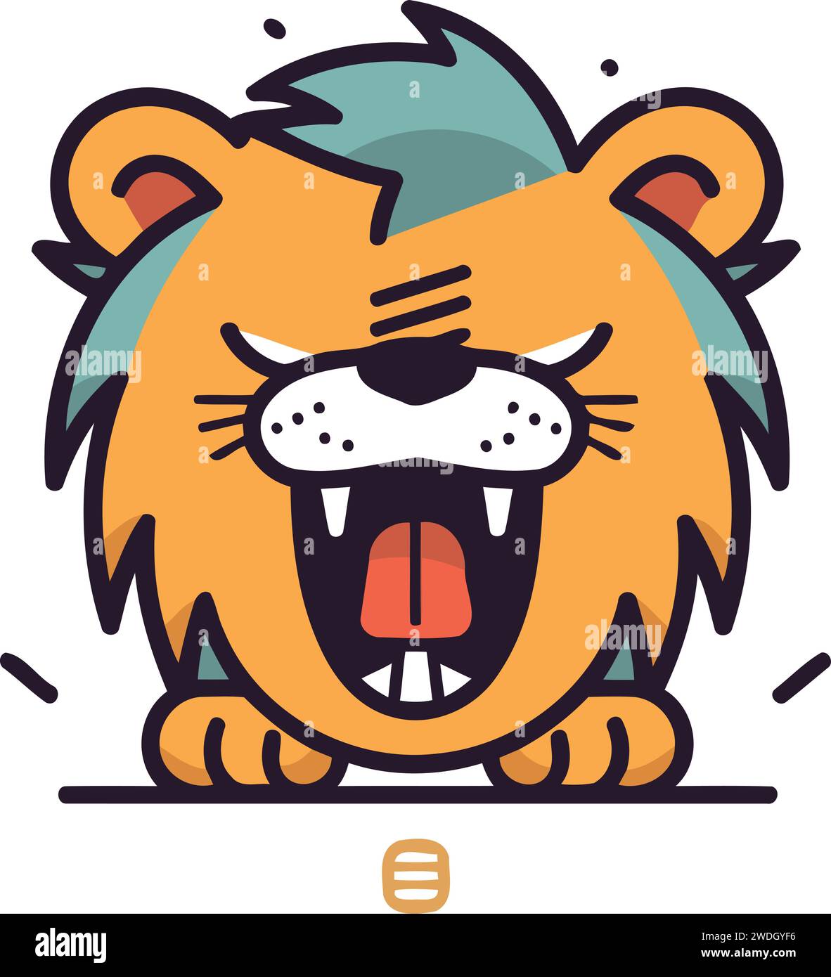 Funny lion Stock Vector Images - Alamy