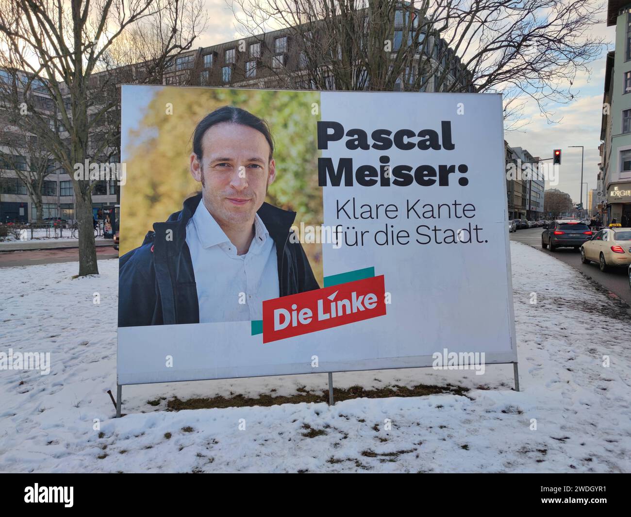 Berlin, Deutschland, 20.01.2024: Wahlplakate zur Teilwiederholung der ...