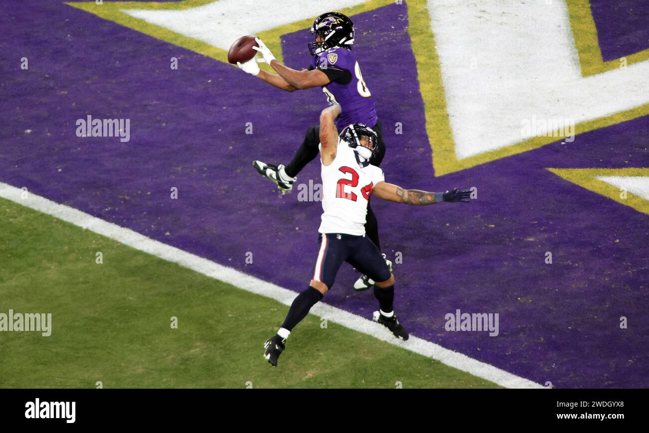 Baltimore Ravens tight end Isaiah Likely (80) scores a touchdown during ...