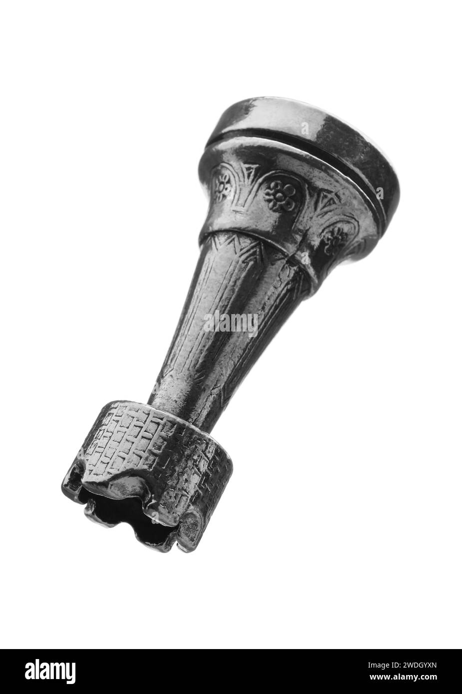 One black chess rook isolated on white Stock Photo - Alamy